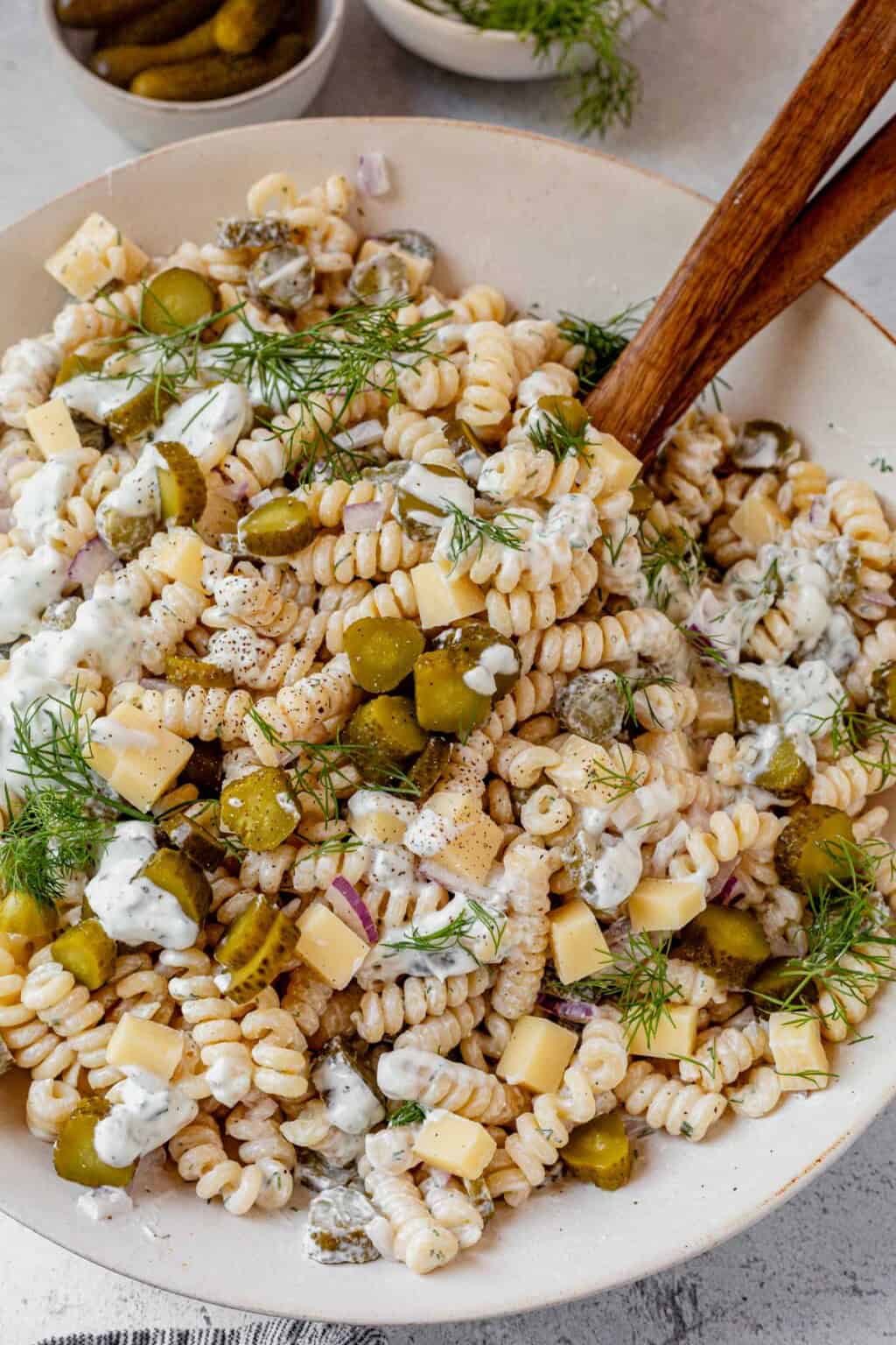 Dill Pickle Pasta Salad