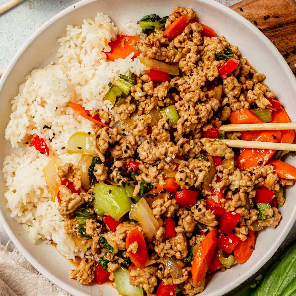 Ground Pork Stir Fry | What Molly Made