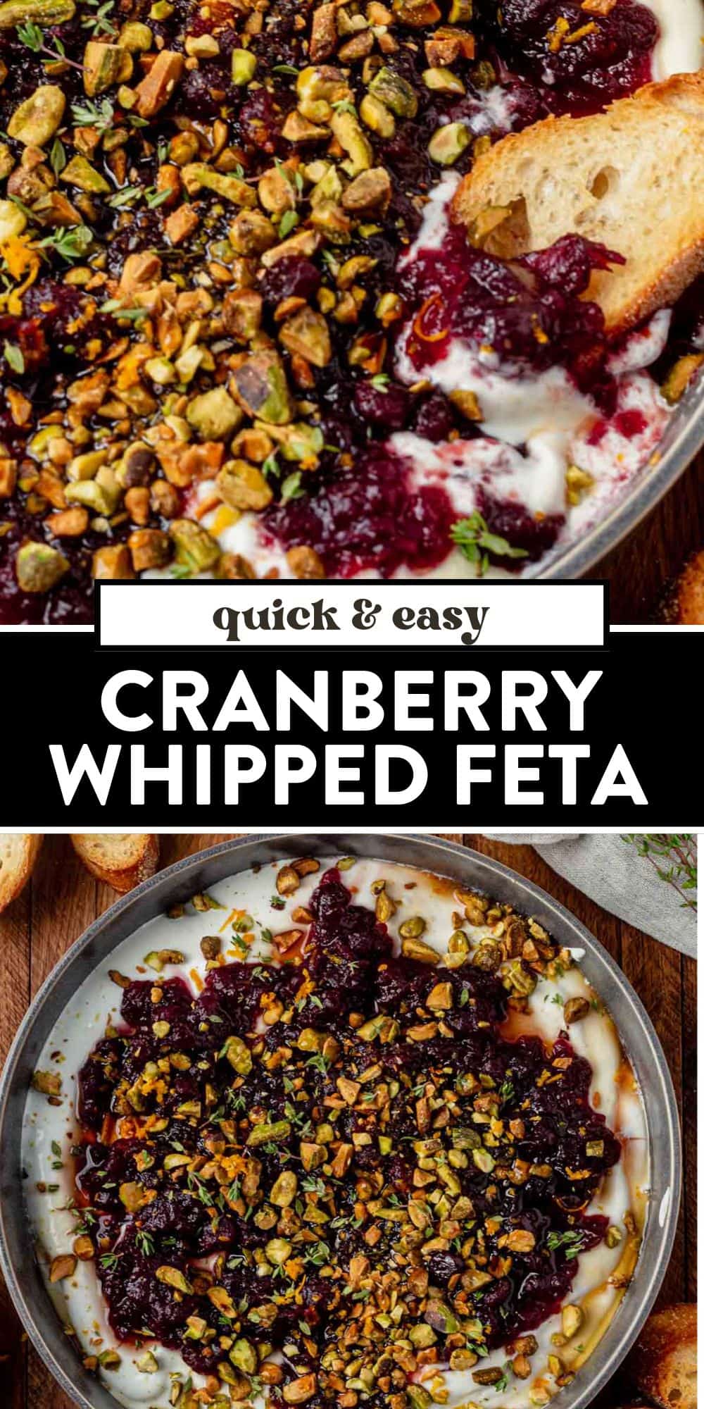Cranberry Whipped Feta Dip | What Molly Made