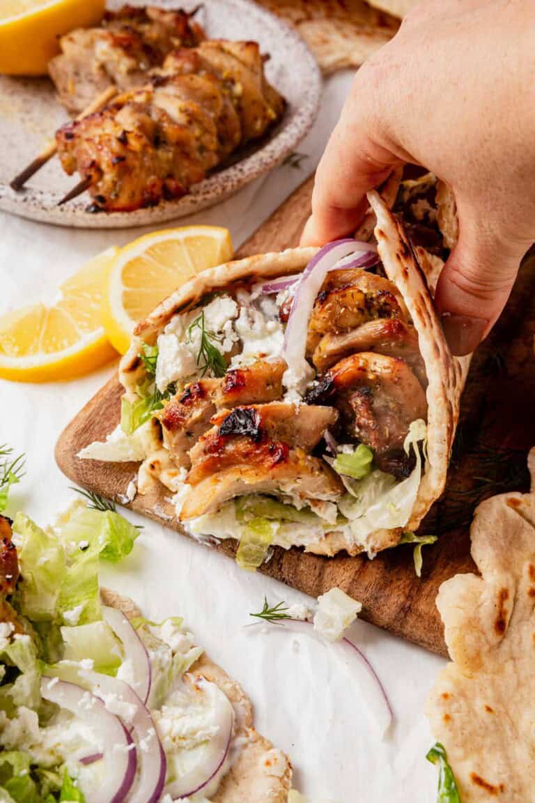 Sheet Pan Greek Chicken Gyros | What Molly Made