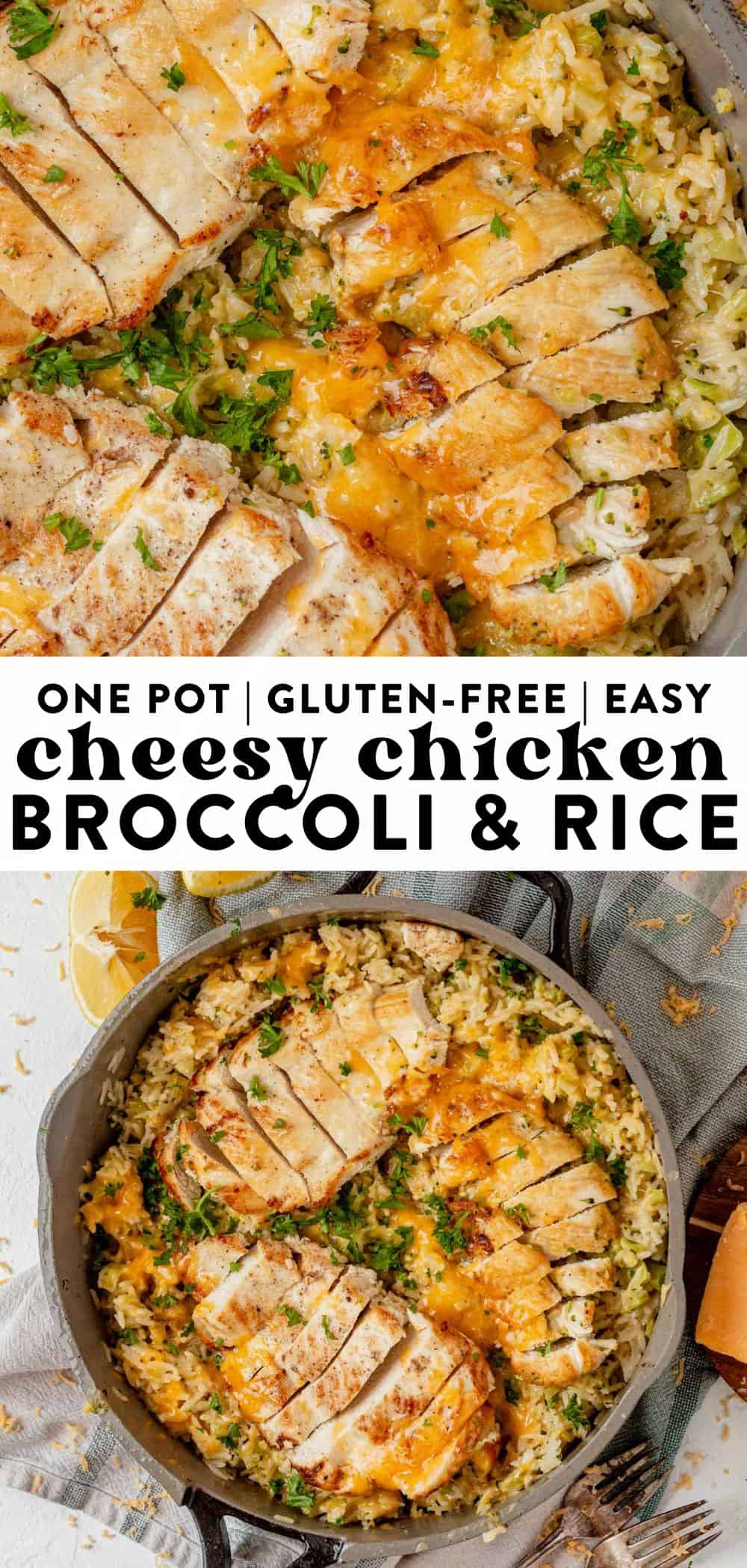 One Pot Cheesy Chicken Broccoli and Rice | What Molly Made