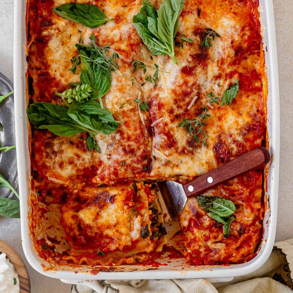 Cottage Cheese Vegetable Lasagna | What Molly Made