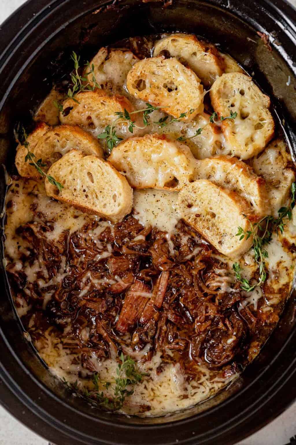 Crock Pot French Onion Pot Roast | What Molly Made