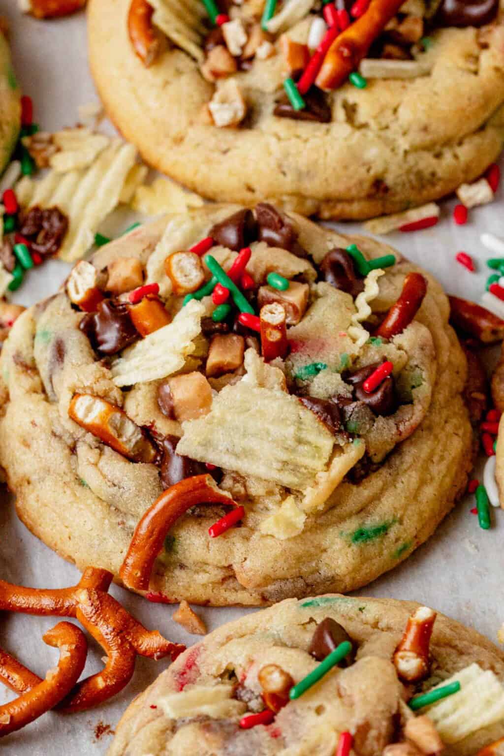 Christmas Kitchen Sink Cookies | What Molly Made