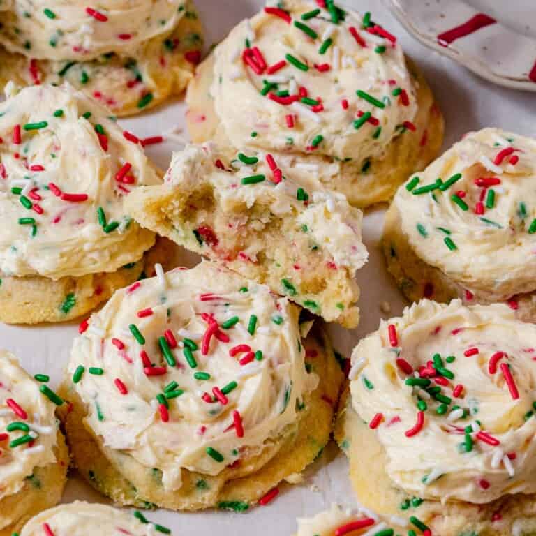 Soft Frosted Christmas Cookies | What Molly Made